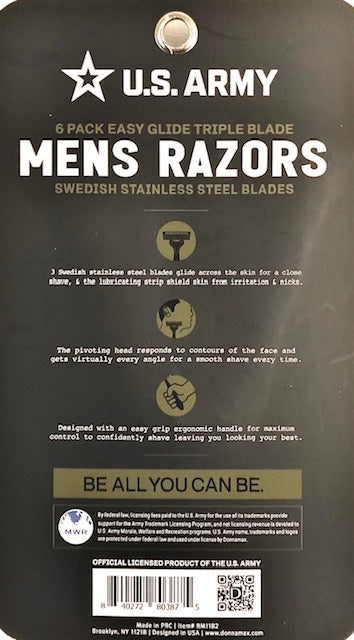 U.S. ARMY MENS RAZORS – SERGEANT BEN ARMY NAVY STORE